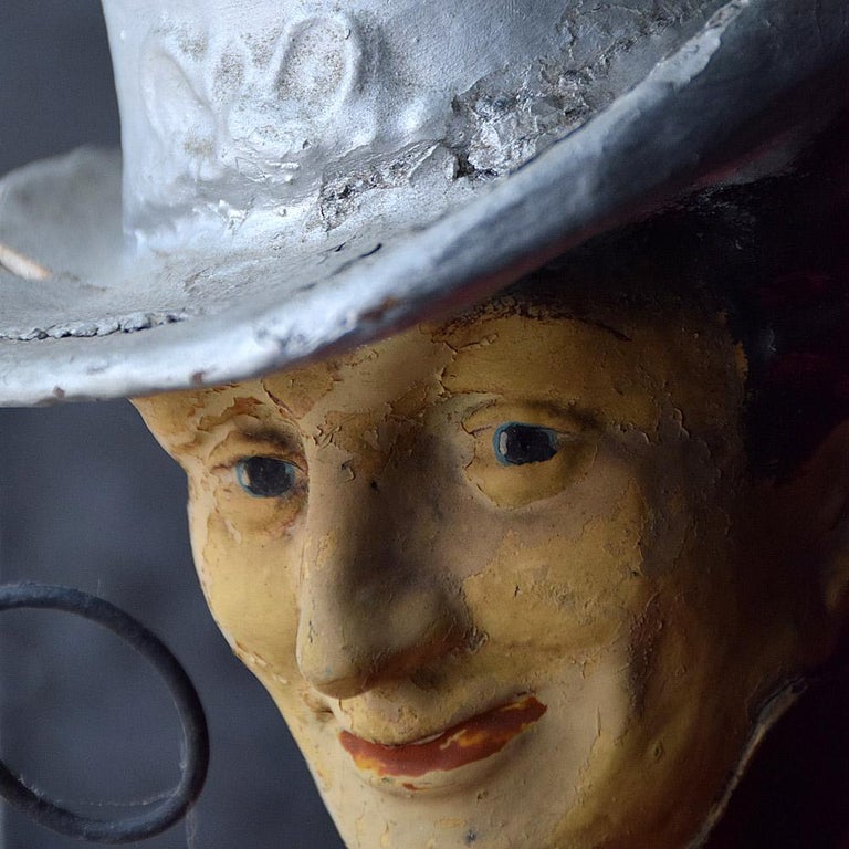 Oversized Papier Mâché Johnnie Walker Whisky English Advertising Figure ...