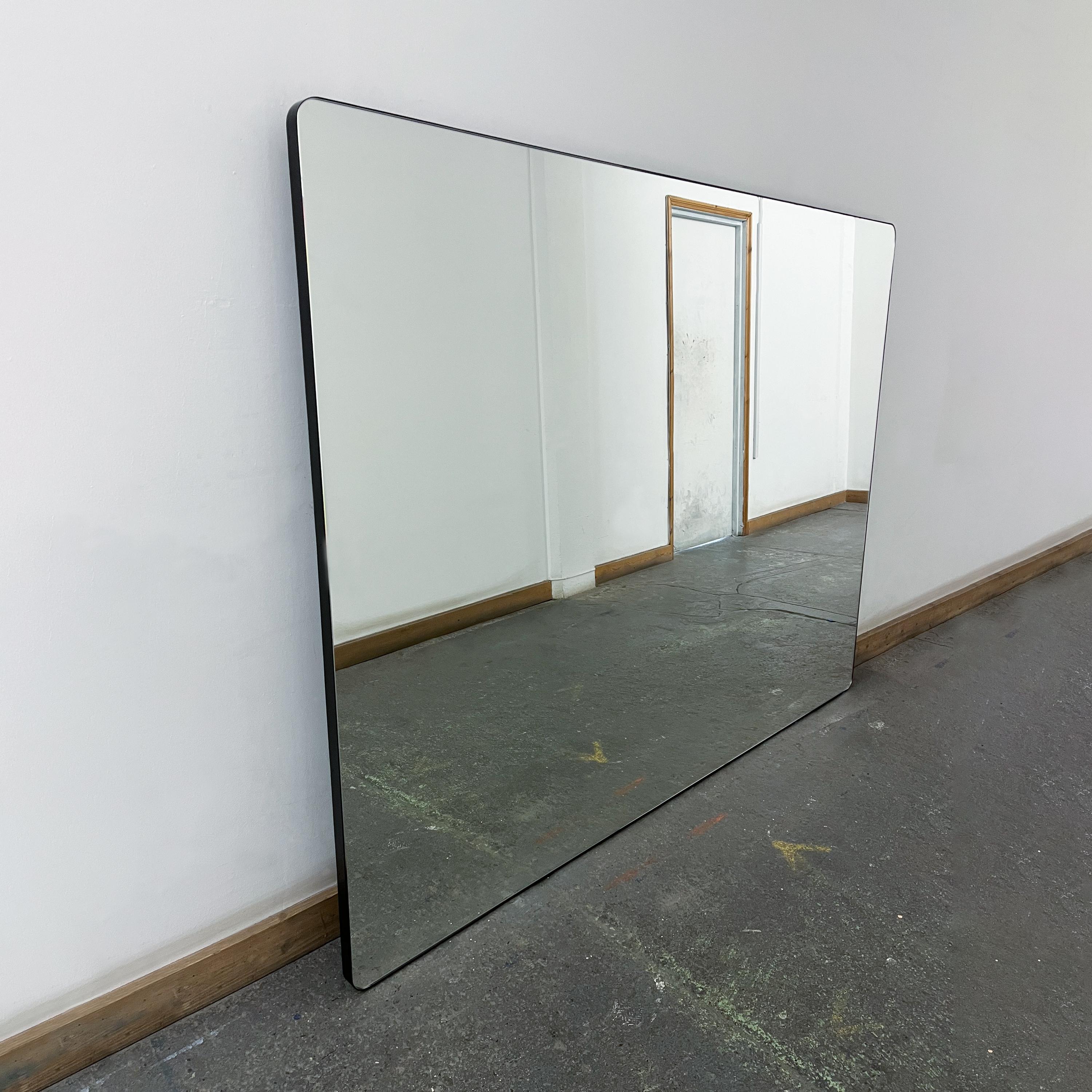 In Stock Oversized Quadris Rectangular Modern Mirror with a Black Frame ...