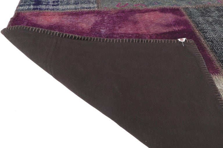 Oversized Vintage Patchwork Rug For Sale at 1stDibs