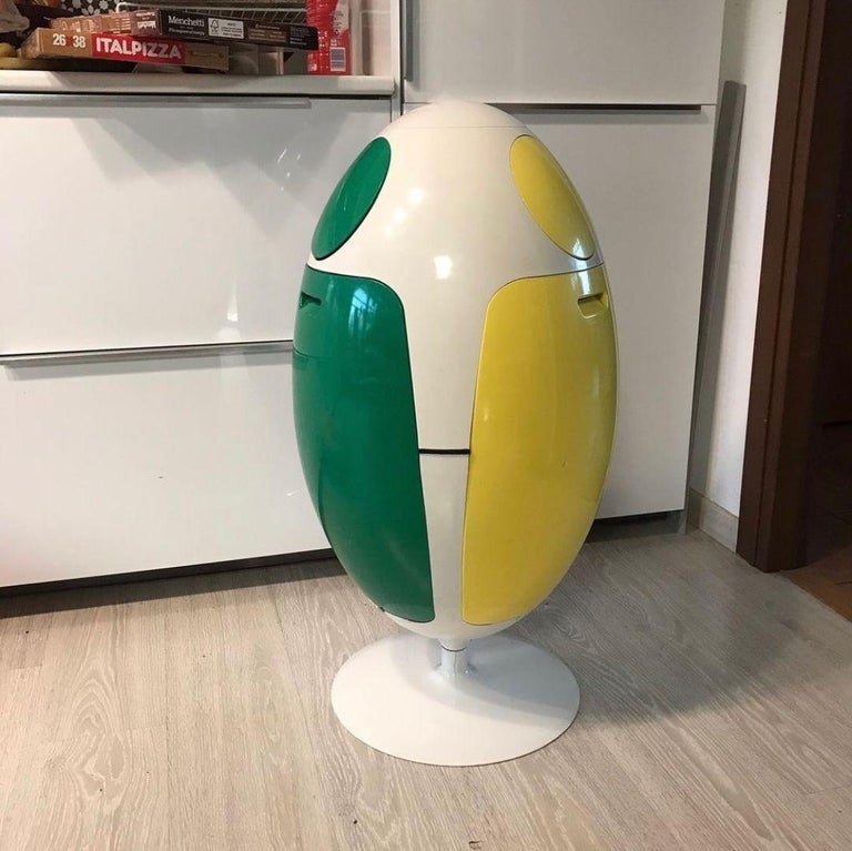 Ovetto ABS Collection White Amico Recycling and Waste Bin by Soldi ...