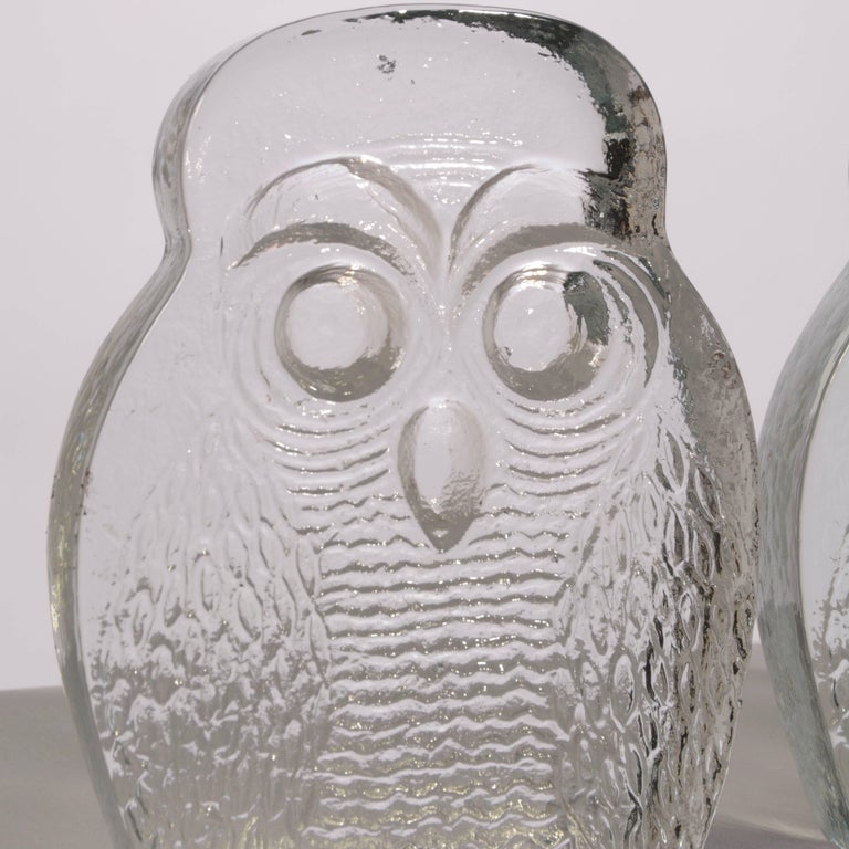 Owl Bookends by Blenko For Sale at 1stDibs | blenko owl bookends, glass ...