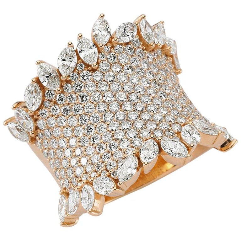 OWN Your Story 18K Rose Gold Brilliant and Marquise Diamond Edged ...