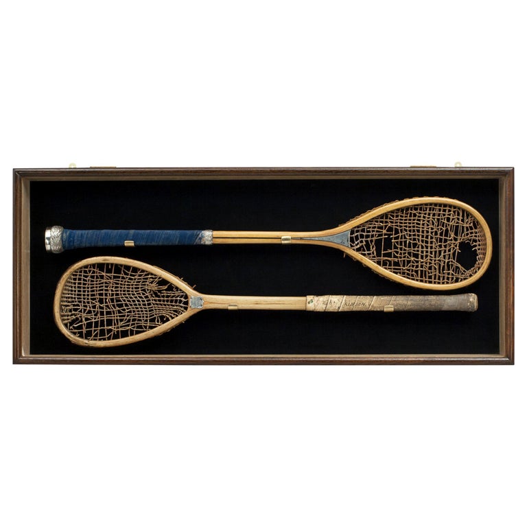 Oxford University Prize Racquets Racket 1857 Silver Mounted at 1stDibs