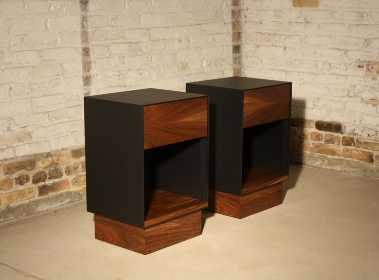 Oxide Matching Side Cabinets Handmade by Laylo Studio in Walnut and ...