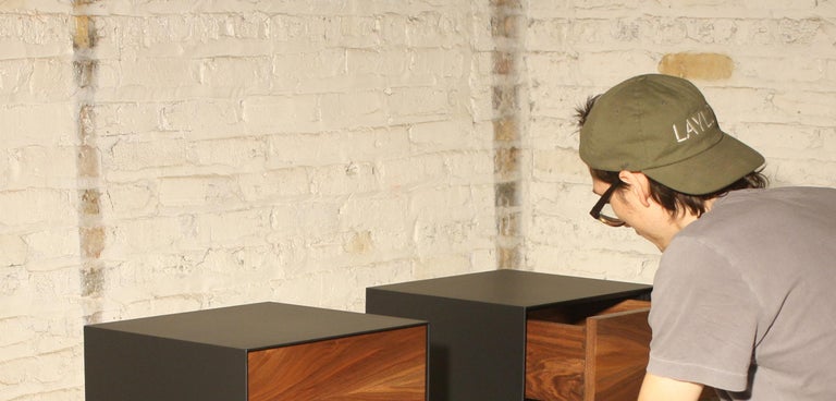 Oxide Matching Side Cabinets Handmade by Laylo Studio in Walnut and ...