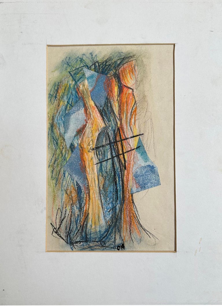 Oya Bolgun - Figures - Oya Bolgun - Abstract Painting - Pastel On Paper ...