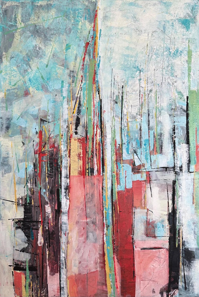 Oya Bolgun - Planck Time - Oya Bolgun - Abstract Painting - Mixed Media ...