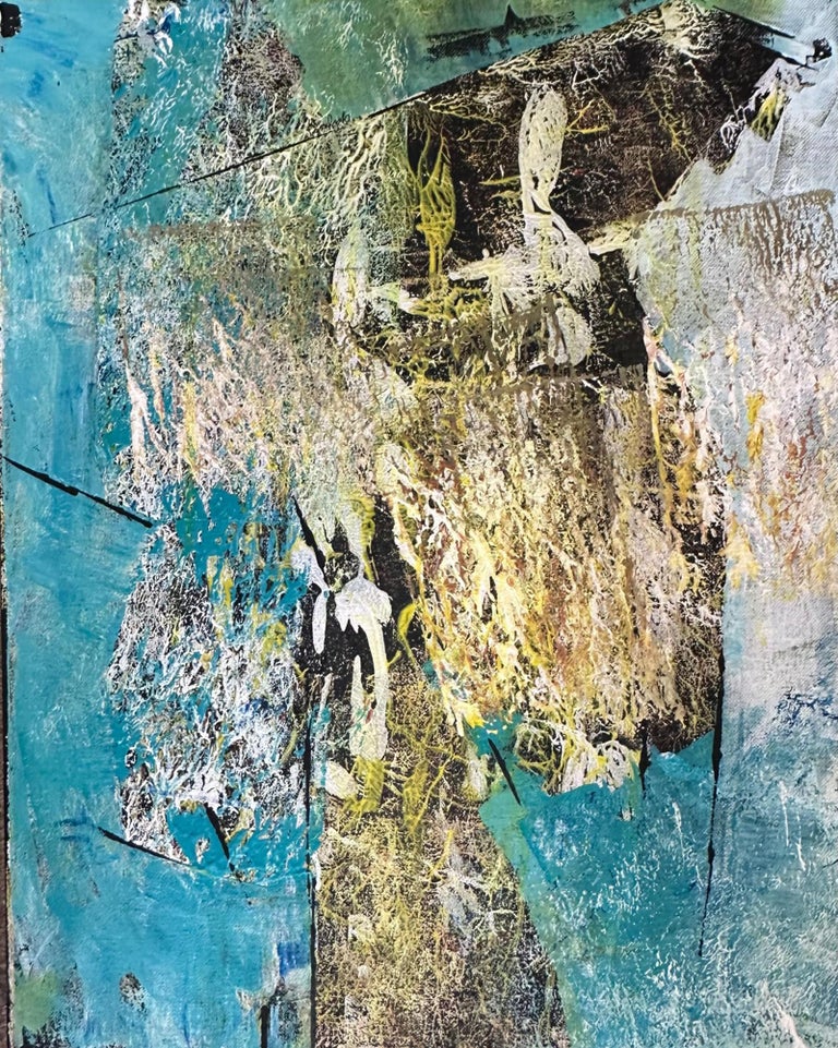 Oya Bolgun - Silhouette - Oya Bolgun - Abstract Painting - Mixed Media ...