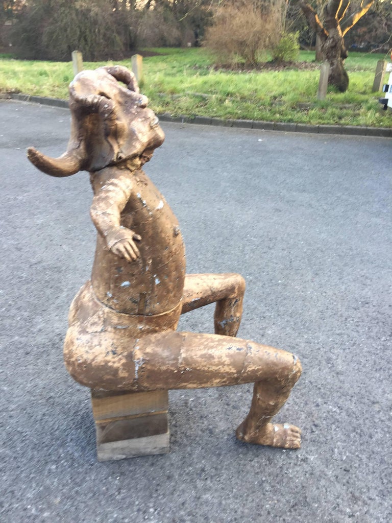 P. Gomez, "The Cow" Sculpture in Two Parts For Sale at 1stDibs