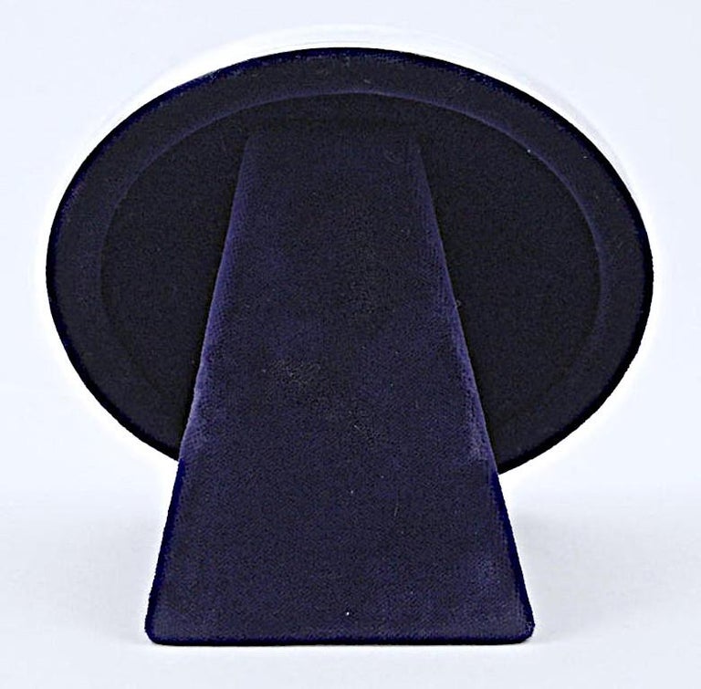 P. H. Vogel and Co Italian Sterling Silver Round Photo Frame Blue ...