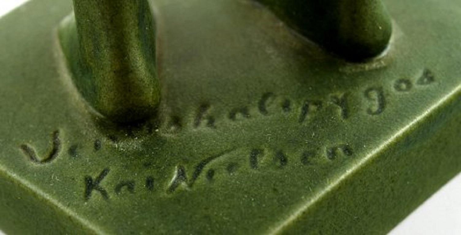 P. Ipsen''s, Denmark, Jade Green Girl No. 888, Venus Kalipygos, by Kai ...