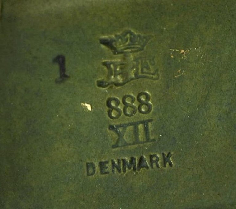 P. Ipsen's, Denmark, Jade Green Girl No. 888, Venus Kalipygos, by Kai ...