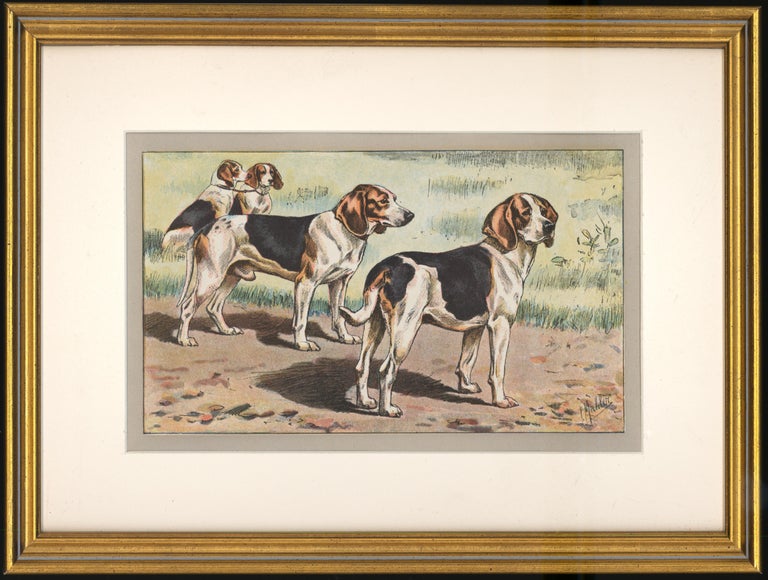 Beagle For Sale at 1stDibs | chromolithographie porcelaine