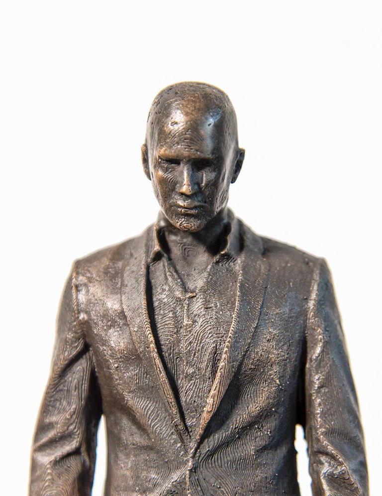 P. Roch Smith - Dream Walker - surrealist, abstracted, figurative, male, bronze sculpture For ...