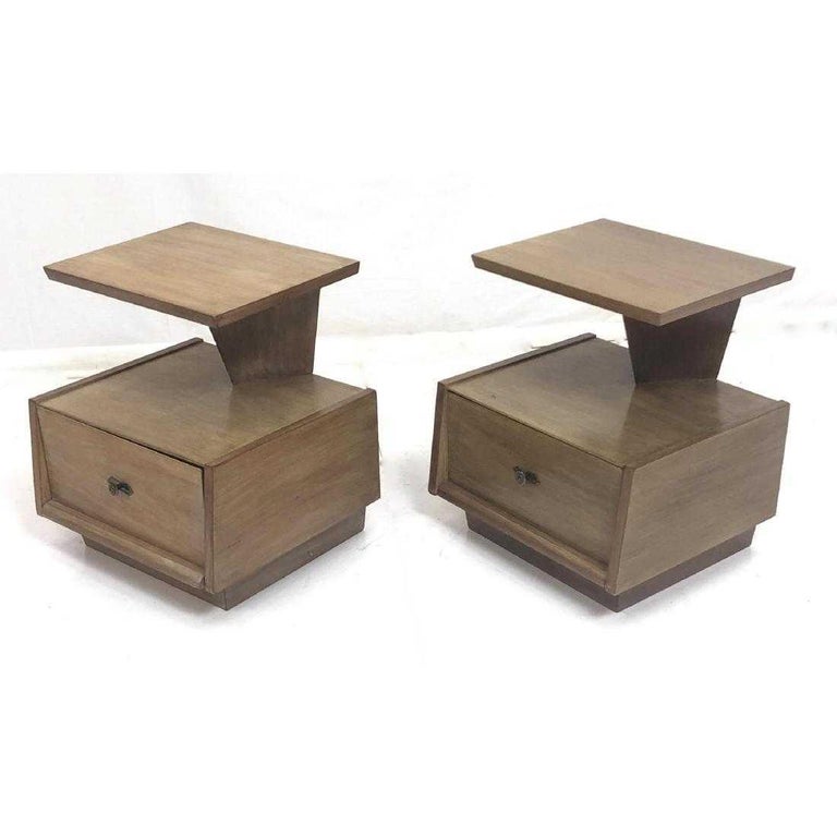 Pair of Futuristic 1950s Lacquered Nightstands by Mengel at 1stDibs ...