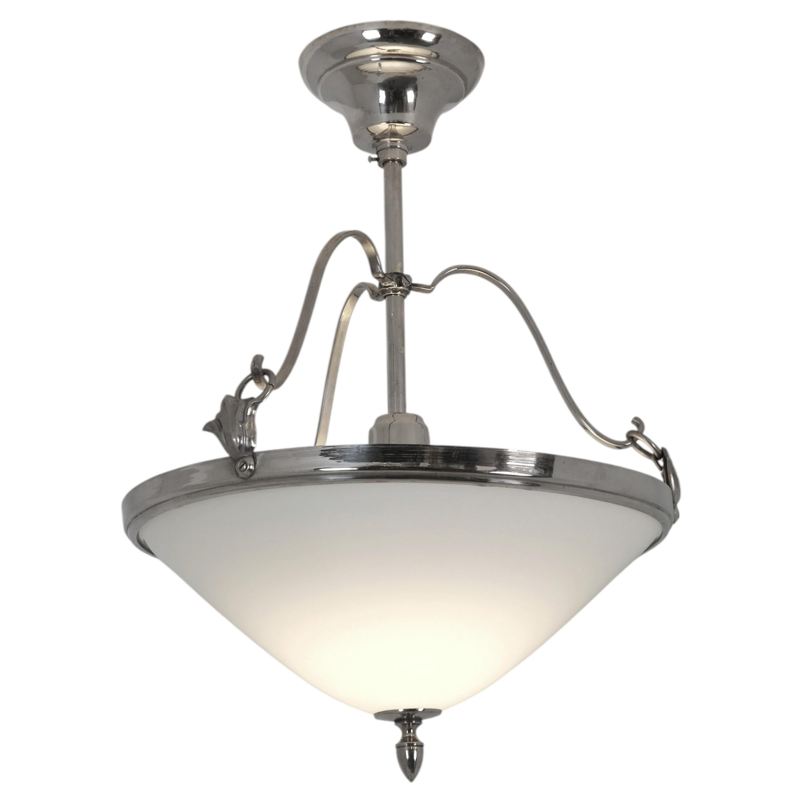 Paavo Tynell "Cannon Shell" Chandelier 9053 in Brass and Glass, Idman ...