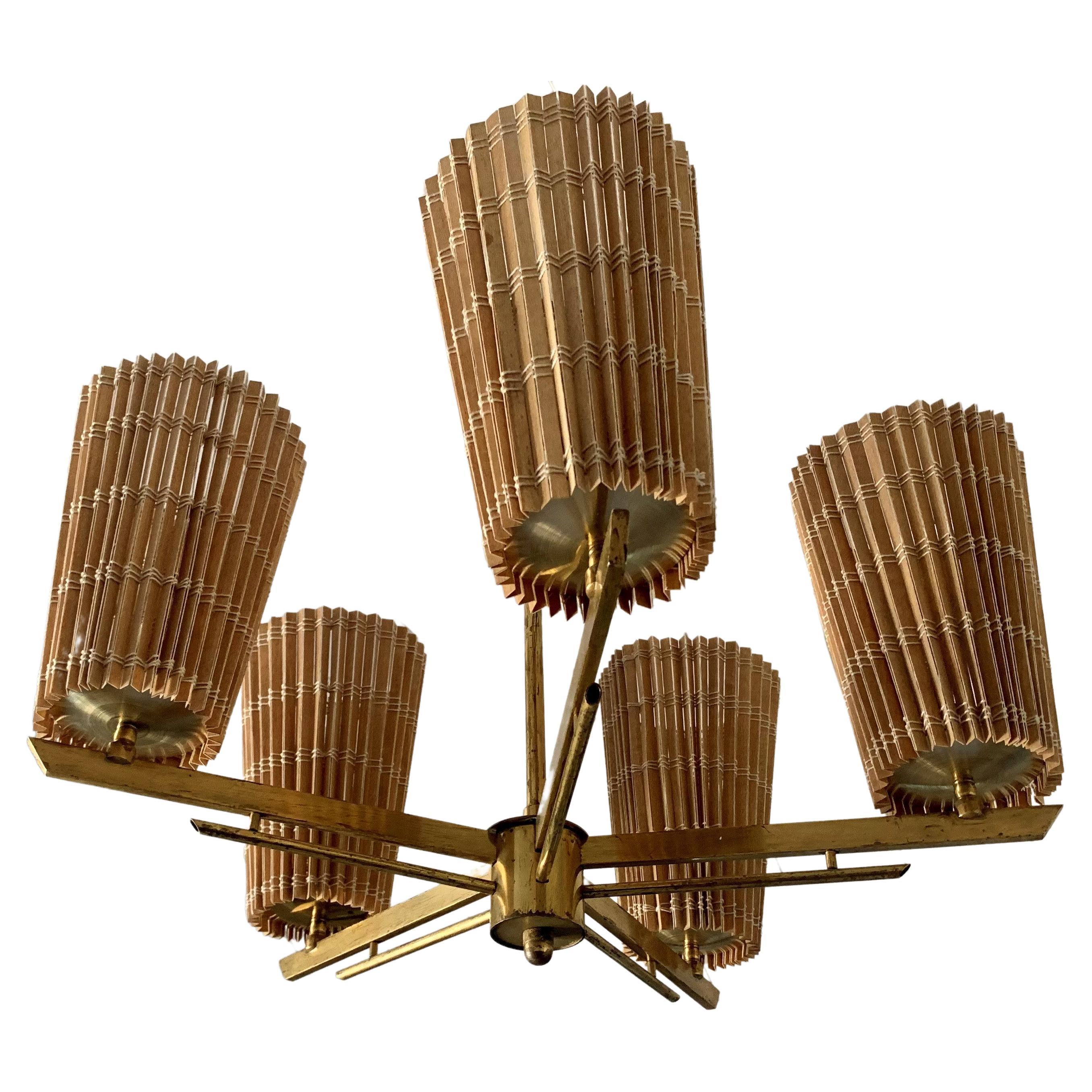 Paavo Tynell Ceiling Lamp, Model 3023, 1950, Marked Taito For Sale at ...