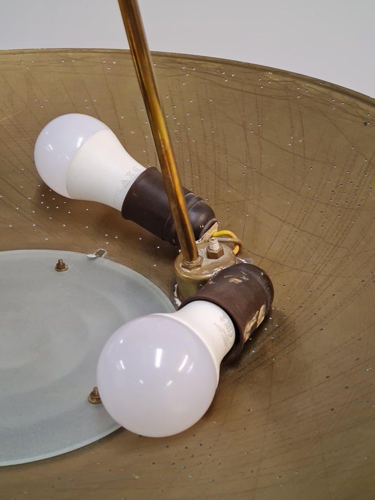 Paavo Tynell Ceiling Lamp Model no 9060 aka UN lamp, Taito, early 1950s ...