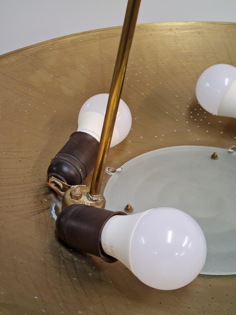 Paavo Tynell Ceiling Lamp Model no 9060 aka UN lamp, Taito, early 1950s ...