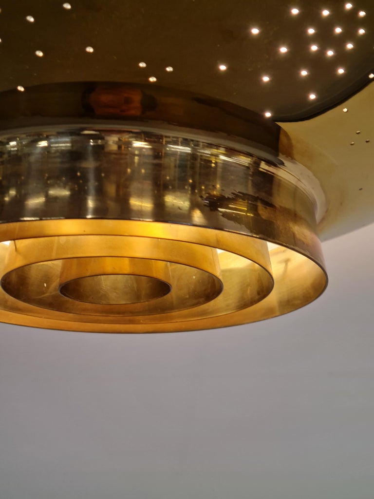 Paavo Tynell Ceiling Lamp Model no 9060 aka UN lamp, Taito, early 1950s ...