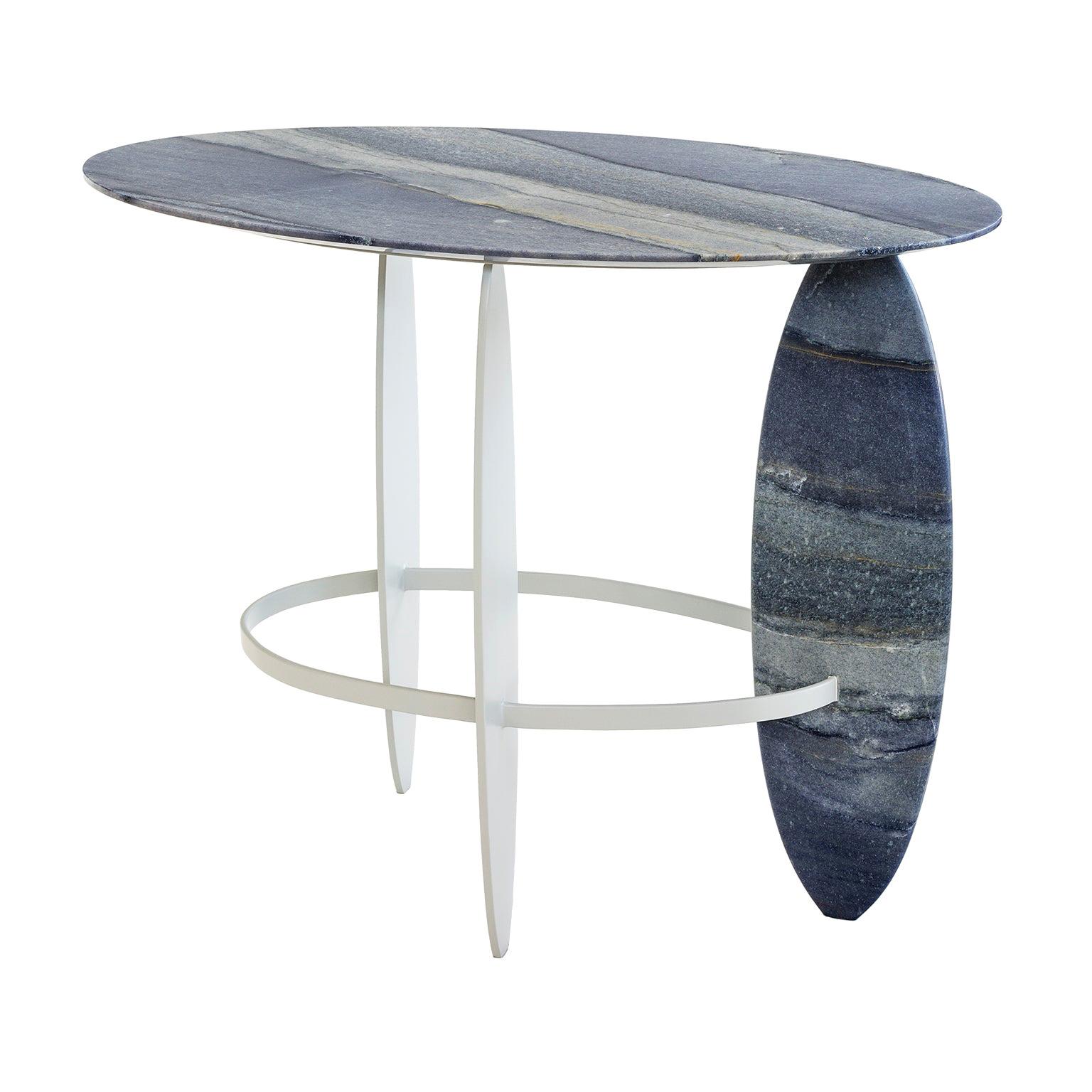 Pair of Semi-Precious Stone Inlay Side Tables at 1stDibs