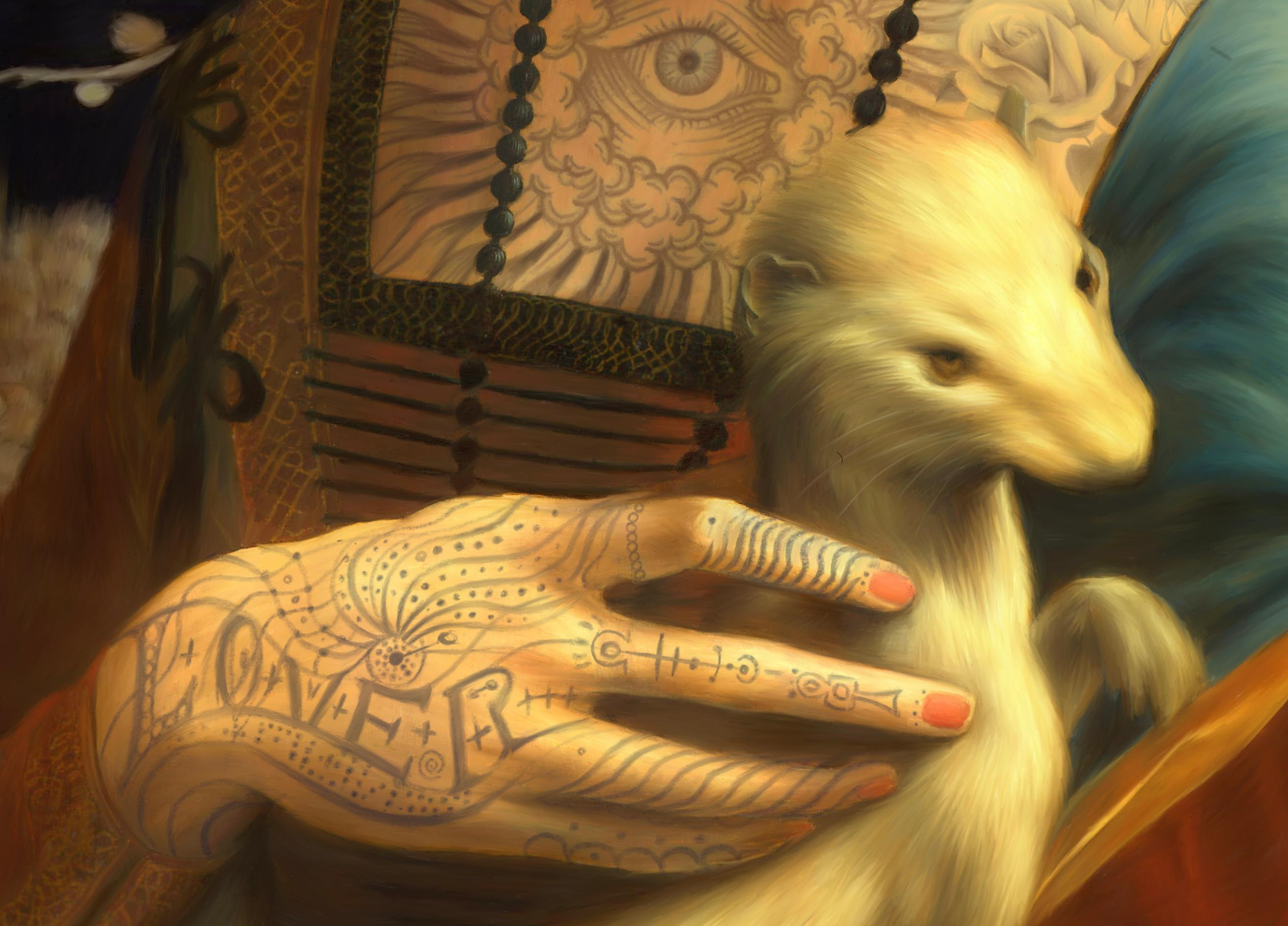 Pablo de Pinini - The ink lady. Based on the portrait Lady with an ...