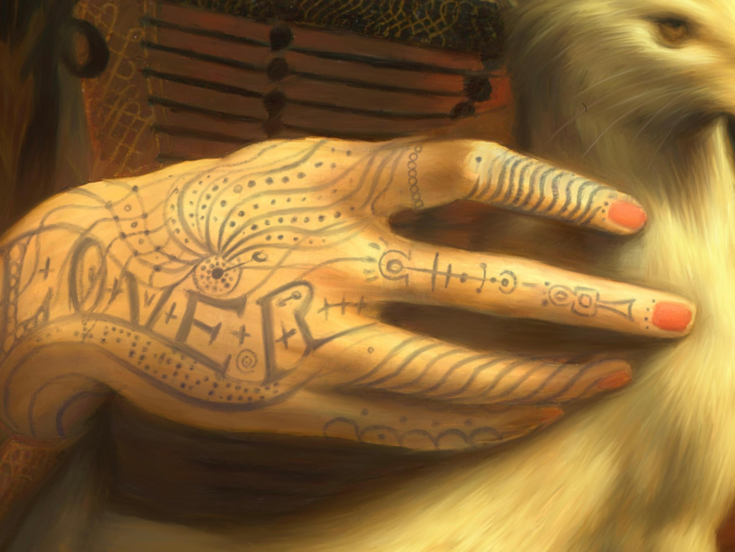 Pablo de Pinini - The ink lady. Based on the portrait Lady with an ...