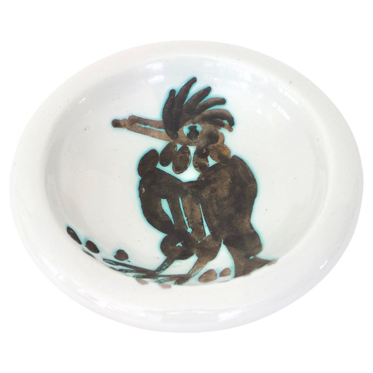 Pablo Picasso Ceramic Dish Editions Picasso Madoura Bird with Tuft ...