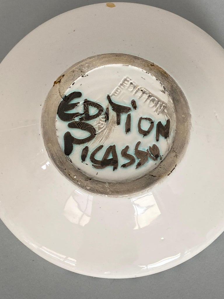 Pablo Picasso Ceramic Dish Editions Picasso Madoura Bird With With Worm ...