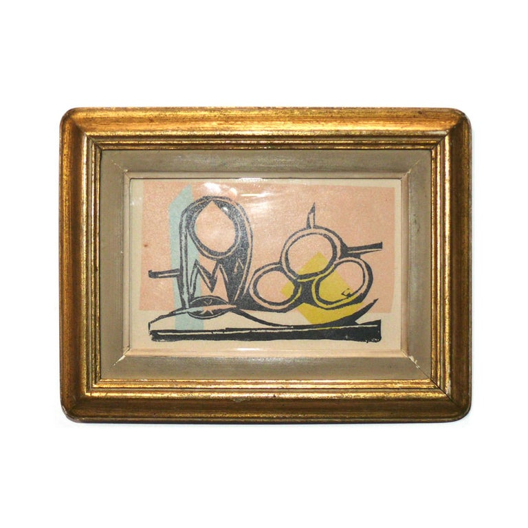 Pablo Picasso Color Prints in Vintage Gilt Frames at 1stDibs
