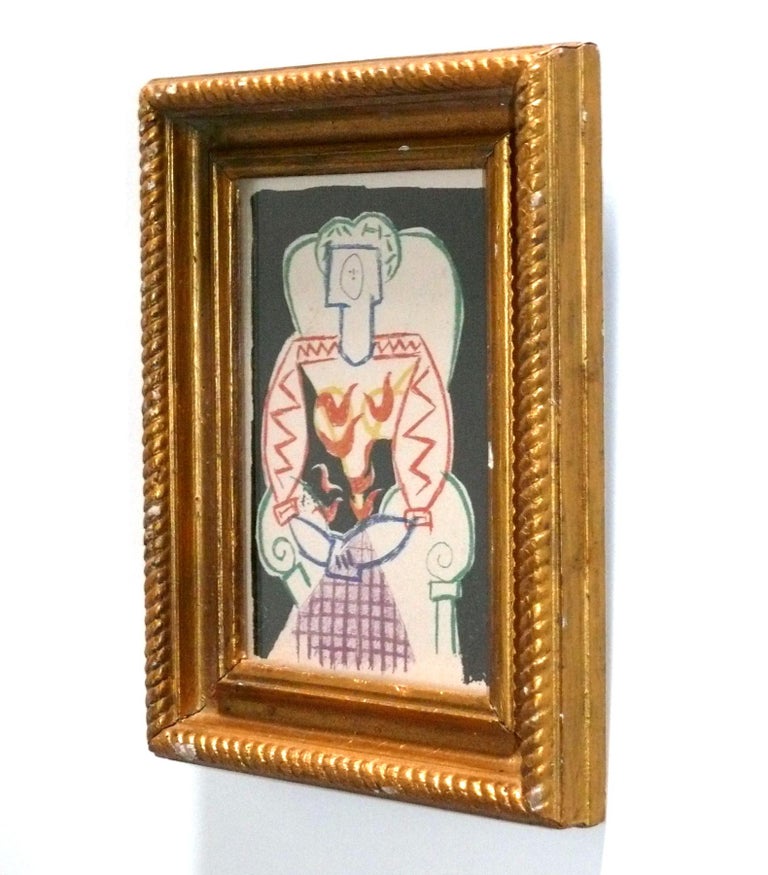 Pablo Picasso Color Prints in Vintage Gilt Frames at 1stDibs