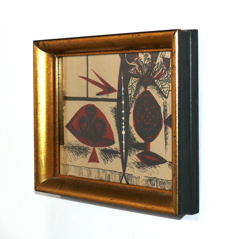 Pablo Picasso Color Prints in Vintage Gilt Frames at 1stDibs