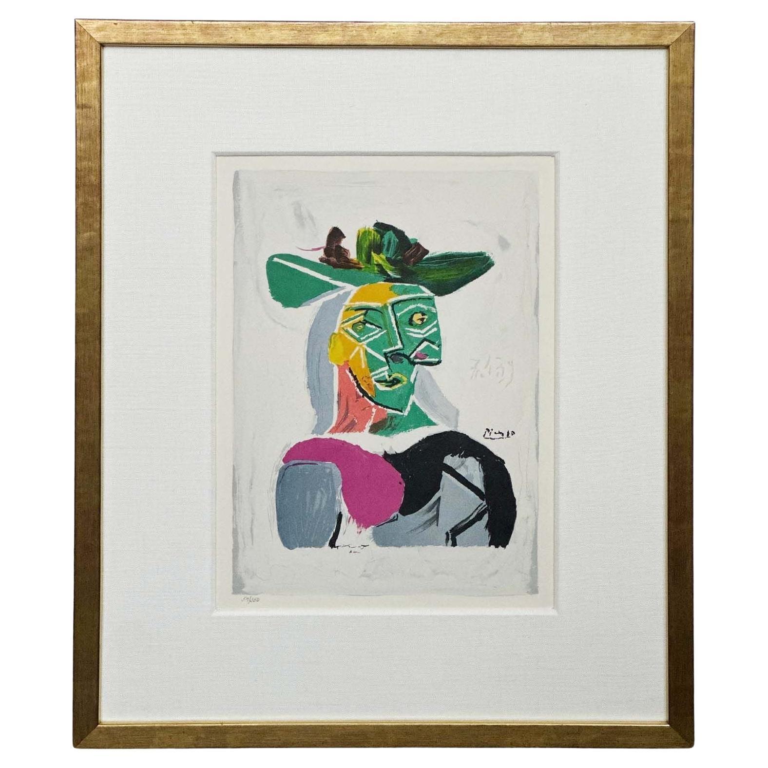Pablo Picasso Dora Maar Lithograph In Colors For Sale At 1stdibs