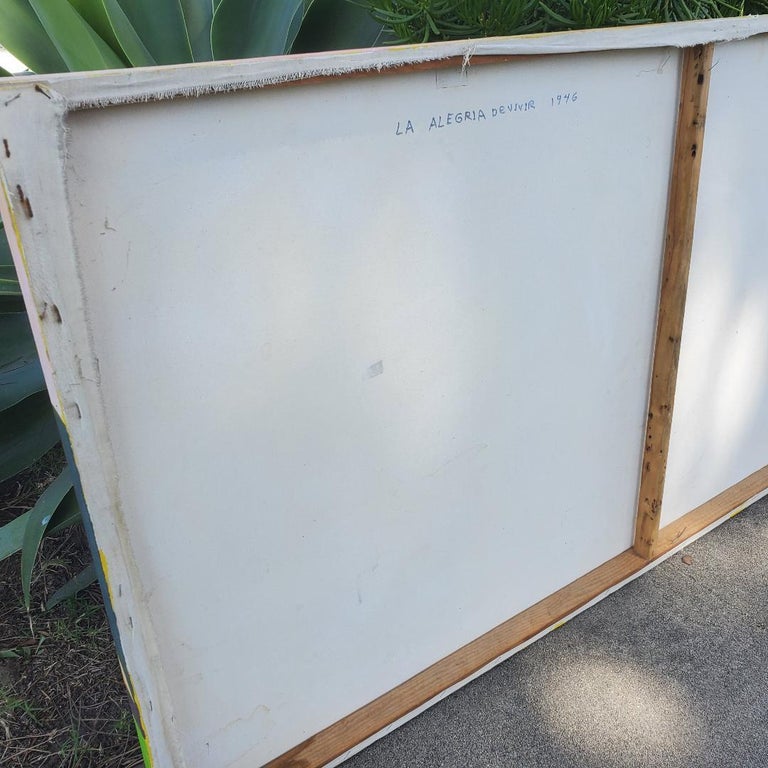 Pablo Picasso "Lust of Life" Abstract Oil on Canvas by Artist Ray ...