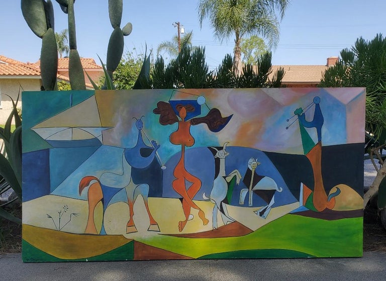 Pablo Picasso "Lust of Life" Abstract Oil on Canvas by Artist Ray ...