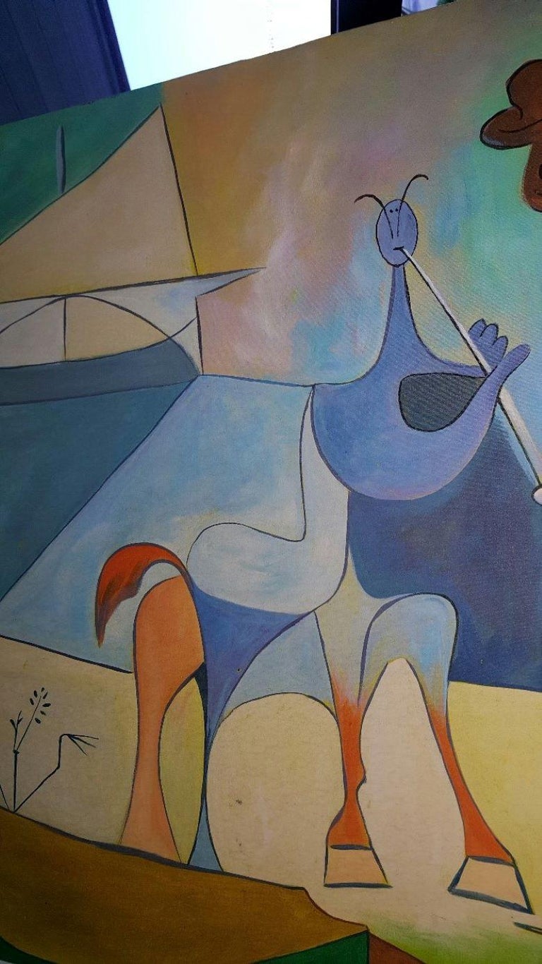 Pablo Picasso "Lust of Life" Abstract Oil on Canvas by Artist Ray ...