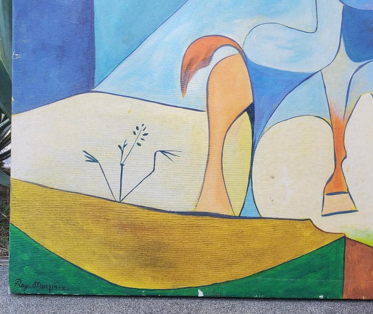 Pablo Picasso "Lust of Life" Abstract Oil on Canvas by Artist Ray ...