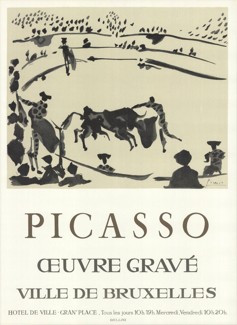 1973 After Pablo Picasso 'Oeuvre Grave La Corrida' Cubism France ...