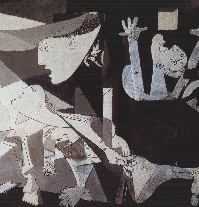 Pablo Picasso - 2000 Pablo Picasso 'Guernica' Cubism Black,White,Blue ...