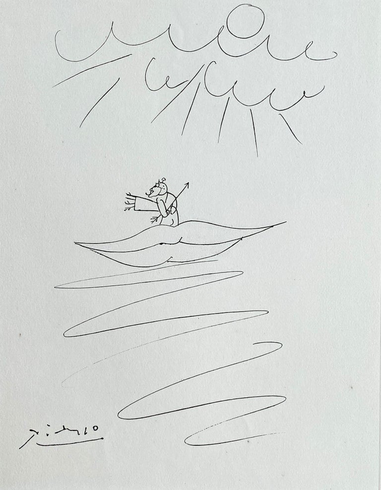 Angel of Love - Etching Signed in the Plate For Sale at 1stDibs