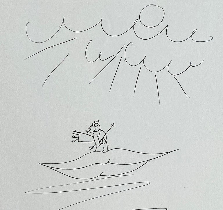 Angel of Love - Etching Signed in the Plate For Sale at 1stDibs