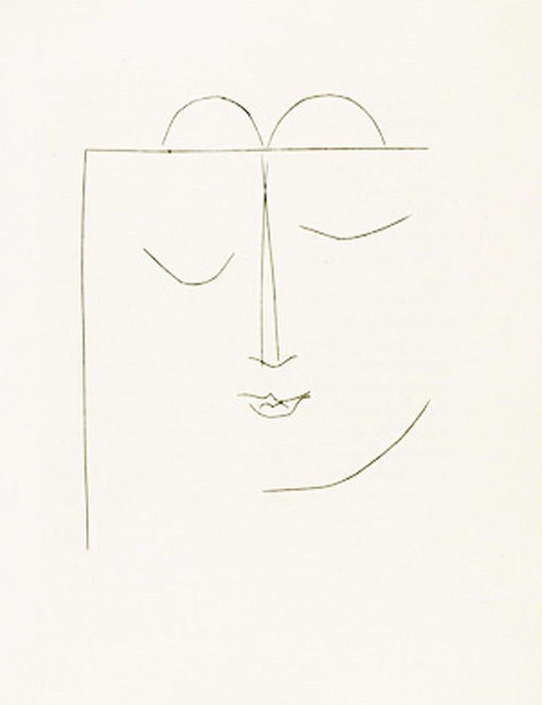 Pablo Picasso - Carmen Half-Square Head of a Woman with Closed Eyes and ...