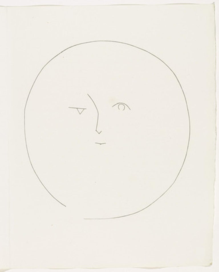 Pablo Picasso - Carmen Round Head of a Man with Mismatched Eyes (Plate ...