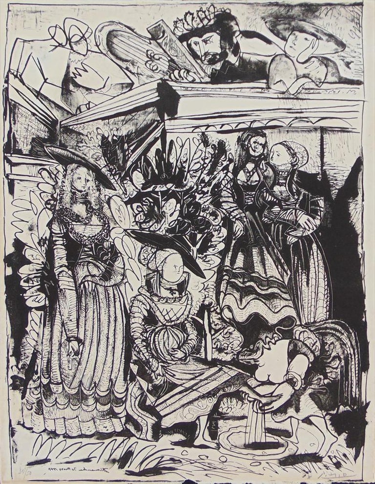 Pablo Picasso - David and Bathsheba (After Lucas Cranach) II Religious ...