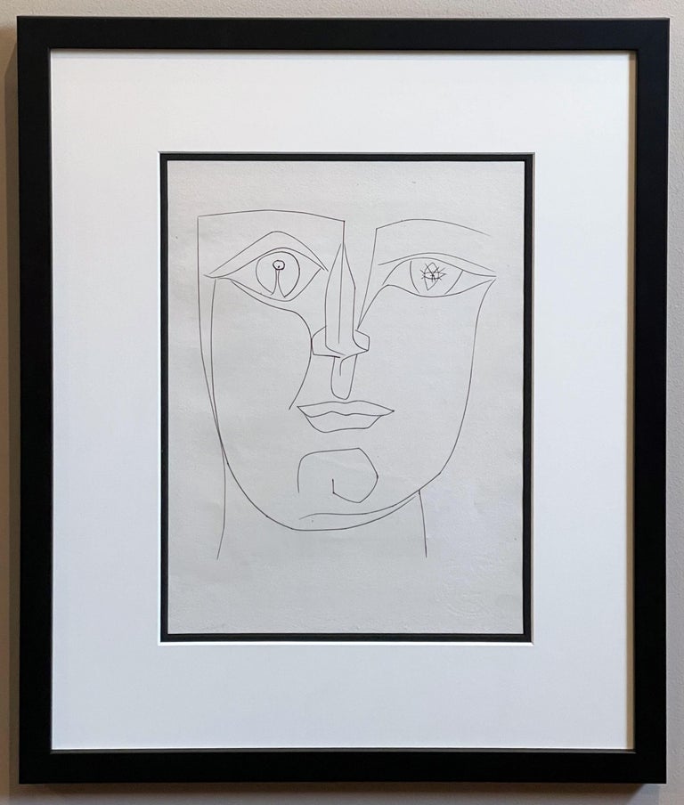 Pablo Picasso - Face with Two Images in the Eyes (Plate XXXVII), from ...