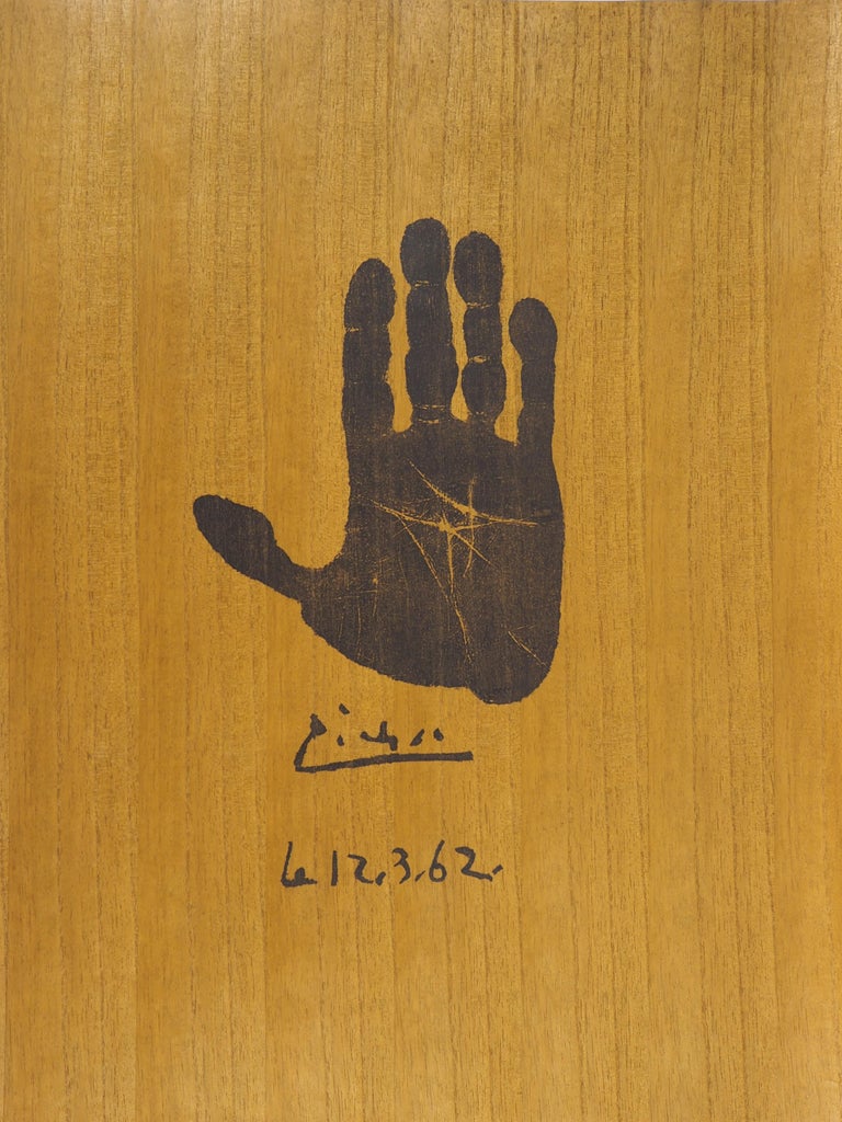 Pablo Picasso - Hand of the Artist - Original lithograph - 1962 at 1stdibs