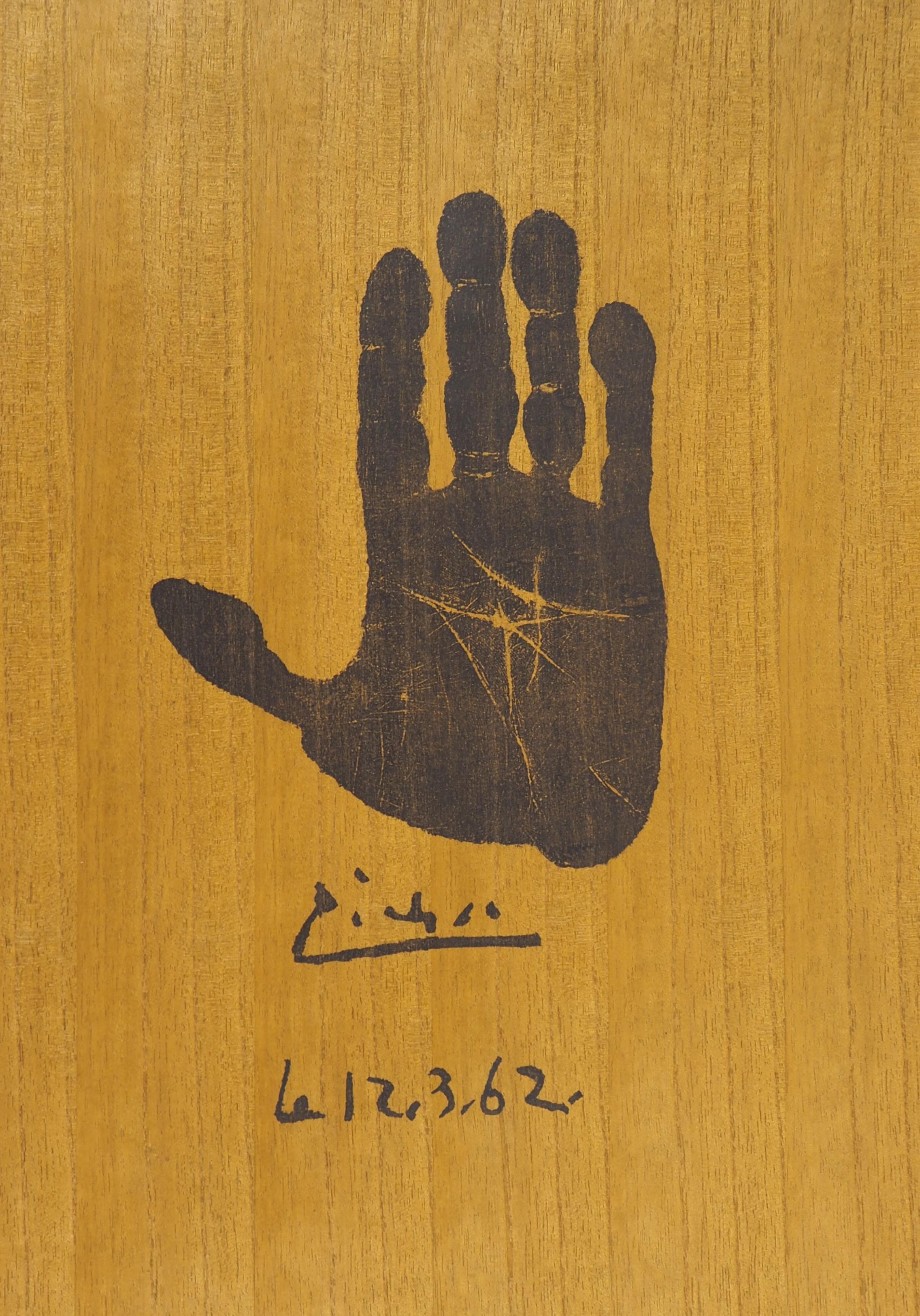 Pablo Picasso - Hand of the Artist - Original lithograph - 1962 at 1stDibs