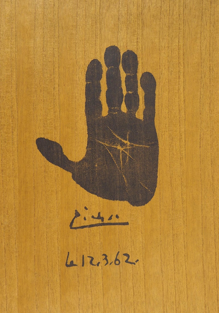 Pablo Picasso - Hand of the Artist - Original lithograph - 1962 at 1stDibs