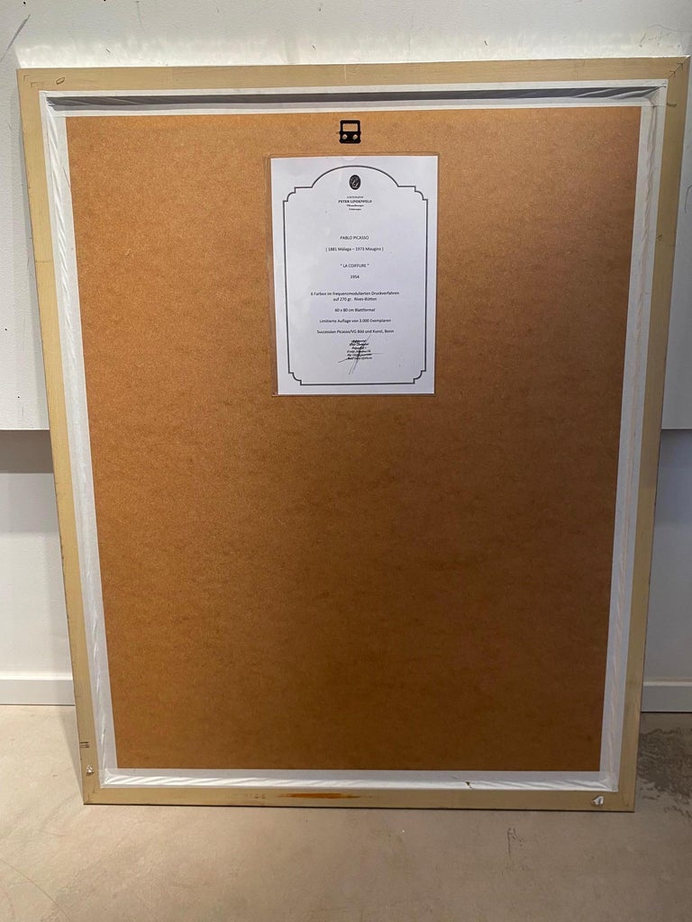 Pablo Picasso - La Coiffure- colour lithograph from Pablo Picasso of a ...