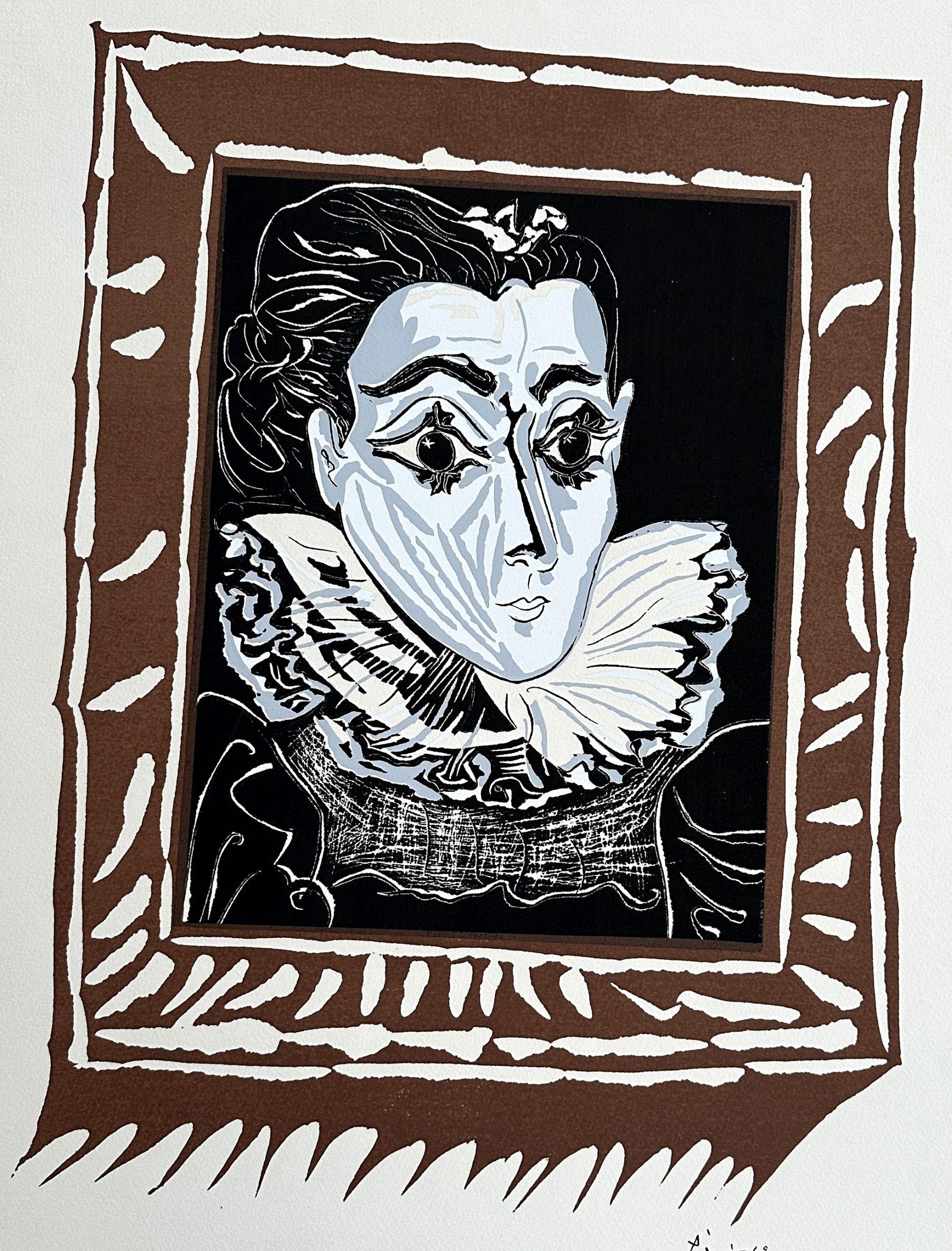 Pablo Picasso - Lady with the Collar - Lithograph Signed in the Plate ...